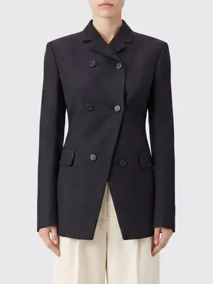 Khaite Double-breasted Wool Blazer With Peak Lapels And Flap Pockets - Black