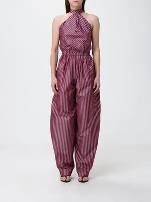 Andamane Striped Cotton Jumpsuit - Multicolor
