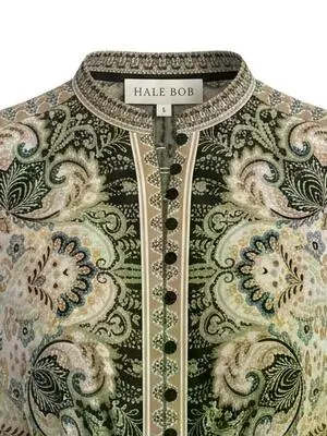 Hale Bob Eleanora Paisley-print Mini Dress - Black
