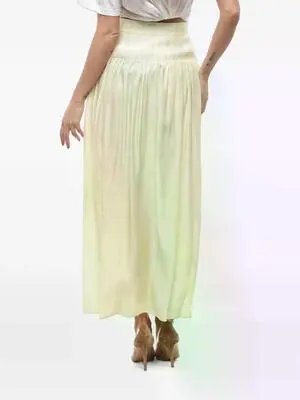 Stella McCartney Striped Pleated Maxi Skirt