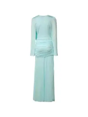 Christopher Esber Draped Long Sleeve Maxi Dress