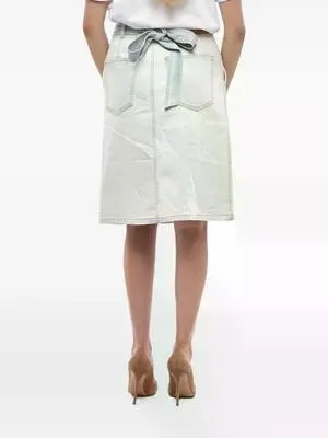 Stella McCartney Belted Front-slit Midi Skirt