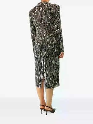 Jenny Packham Embellished Midi Dress