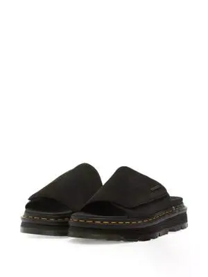 Dr. Martens Zebzag Touch-strap Contrast-stitch Slides