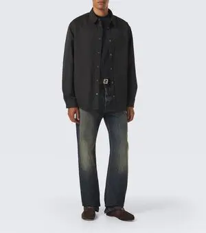 Fendi Scrunch Suede Penny Loafers