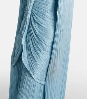 MARMAR HALIM Pleated Taffeta Gown
