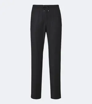 Agnona Virgin Wool Slim Pants - Black