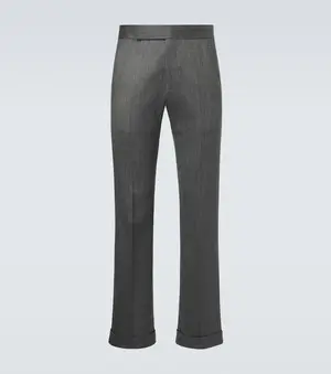 TOM FORD Wool Twill Straight Leg Pants