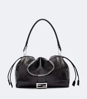 Fendi Baguette® Soft Large Leather Shoulder Bag - Black