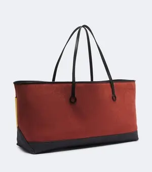 JW Anderson Anchor Striped Canvas Tote Bag