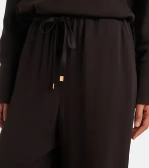 Agnona Jersey Wide-leg Pants