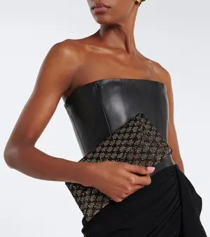 AQUAZZURA Envelope Small Embellished Clutch