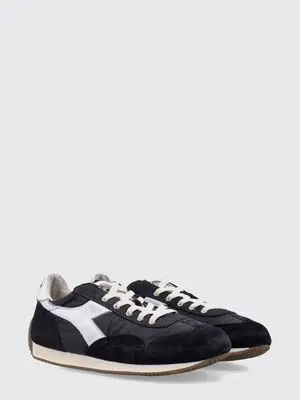 DIADORA Suede And Nylon Lace-up Sneakers - Black