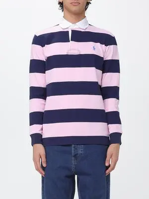 Polo Ralph Lauren Striped Cotton Polo Shirt Pink