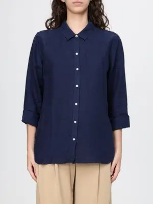 Barbour Striped Linen Shirt - Navy
