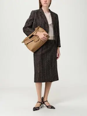 Fendi Textured Midi Skirt