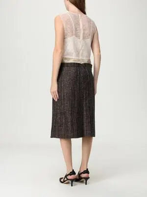 Fendi Textured Midi Skirt