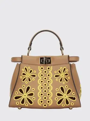Fendi Peekaboo Floral Mini Tote Handbag