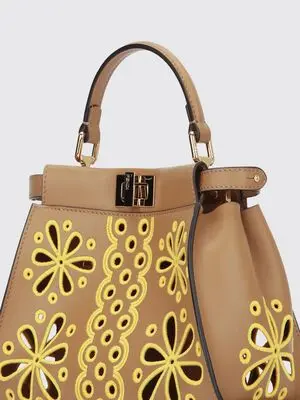 Fendi Peekaboo Floral Mini Tote Handbag