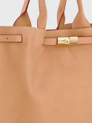 Longchamp Mala De Mão Le Smart Bag In Leather - Sand