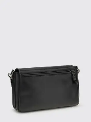 Fendi Calfskin Leather Messenger Bag - Black