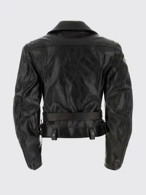 Saint Laurent Slim Fit Belted Calfskin Biker Jacket
