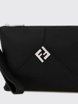Fendi Lui Grained Calf Leather Clutch