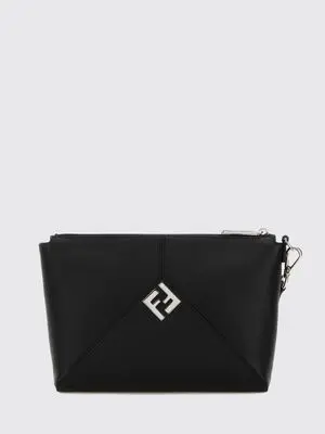 Fendi Lui Grained Calf Leather Clutch