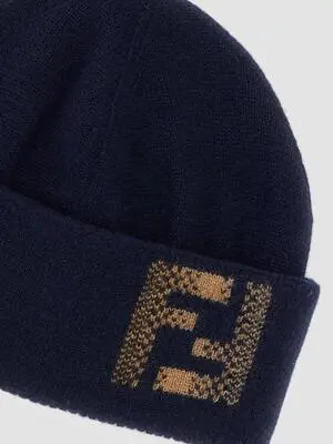 Fendi Ff Wool Blend Hat