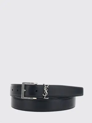 Saint Laurent Leather Belt - Black