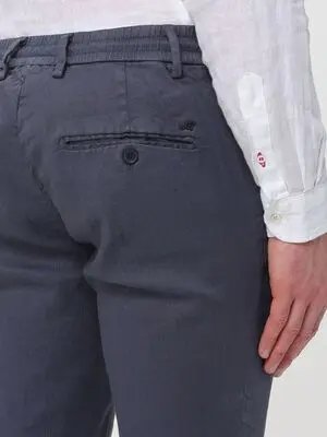 MASON'S Linen And Cotton Blend Drawstring Trousers - Dust