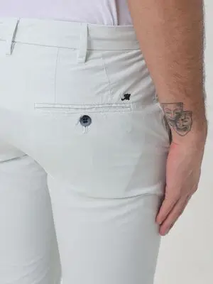 MASON'S Cotton Stretch Chino Trousers - Sky