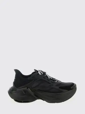 Fendi F-light Leather And Nylon Sneakers - Black