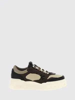 Fendi Force Leather Sneakers Black