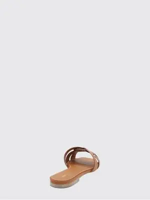 Saint Laurent Tribute Smooth Calf Leather Mule Sandals