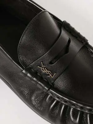 Saint Laurent Le Loafer Penny Loafers In Calfskin With Monogram
