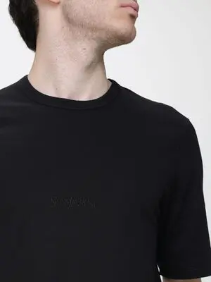 Saint Laurent Basic Cotton T-shirt With Embroidered Logo