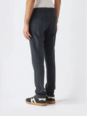 DONDUP Linen And Cotton Blend Chino Trousers