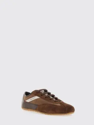 Alexander McQueen Calfskin And Nylon Low-top Sneakers - Brown