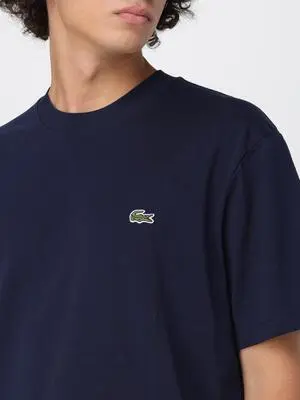 Lacoste Cotton T-shirt With Logo - Blue