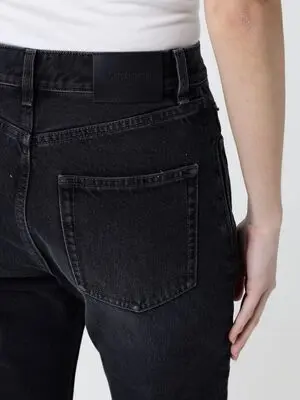 Saint Laurent Cropped Fit Cotton Denim Jeans