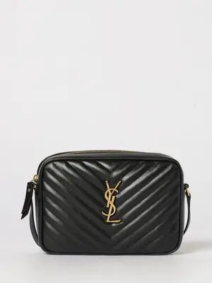 Saint Laurent Lou Chevron Quilted Nappa Bag Black