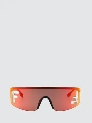 Fendi Ff Monogram Metal Shield Sunglasses
