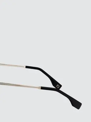 Fendi Ff Monogram Metal Shield Sunglasses