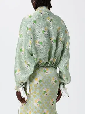 Fendi Embroidered Organza Bomber Jacket