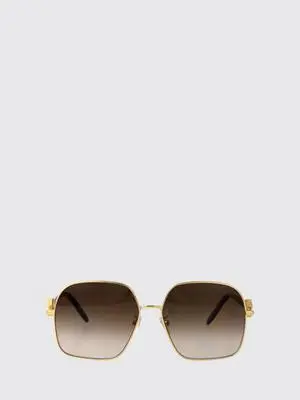 Fendi Oversized Square Ff Monogram Metal Sunglasses