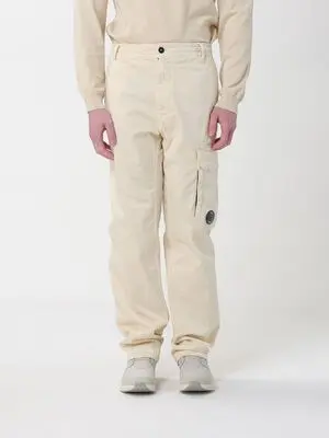C.P. COMPANY Stretch Cotton Cargo Pants - Beige