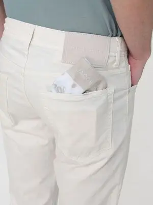 Jacob Cohen Slim Fit Stretch Cotton Trousers
