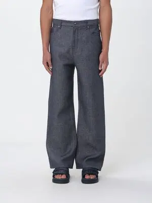 Fendi Cotton Denim Straight Jeans - Blue