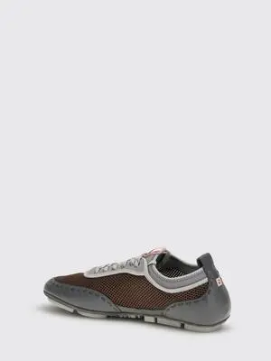 Fendi Fit Sneakers In Mesh And Leather